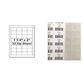Label size 1¼” x 2”, 32 up - STM Display Sales Inc